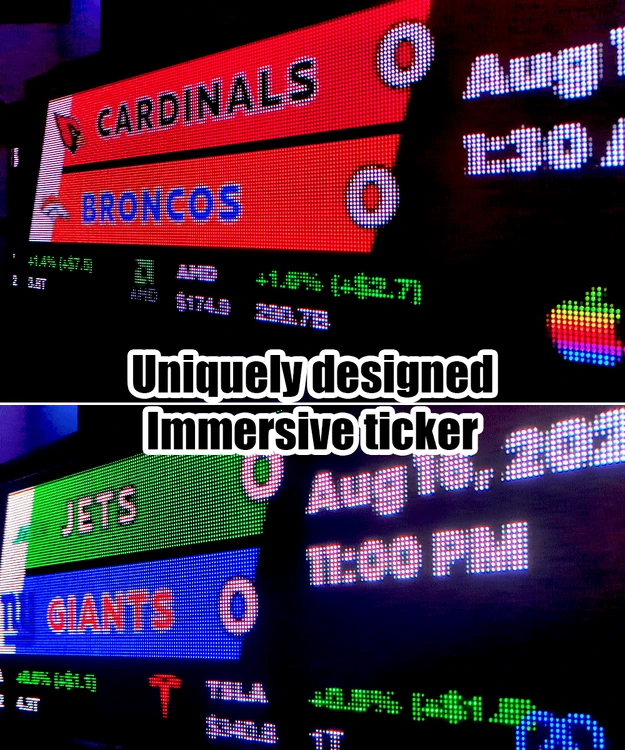 The Ultimate LED Ticker for Sports Enthousiasts - ConnectedRoom